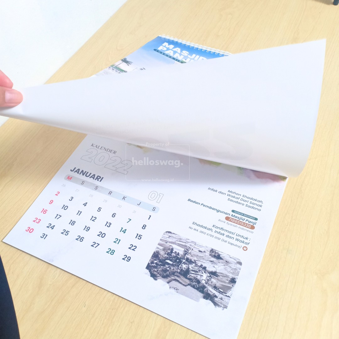 Kalender 1 Bulan 2025 - Souvenir Event Swag Specialist