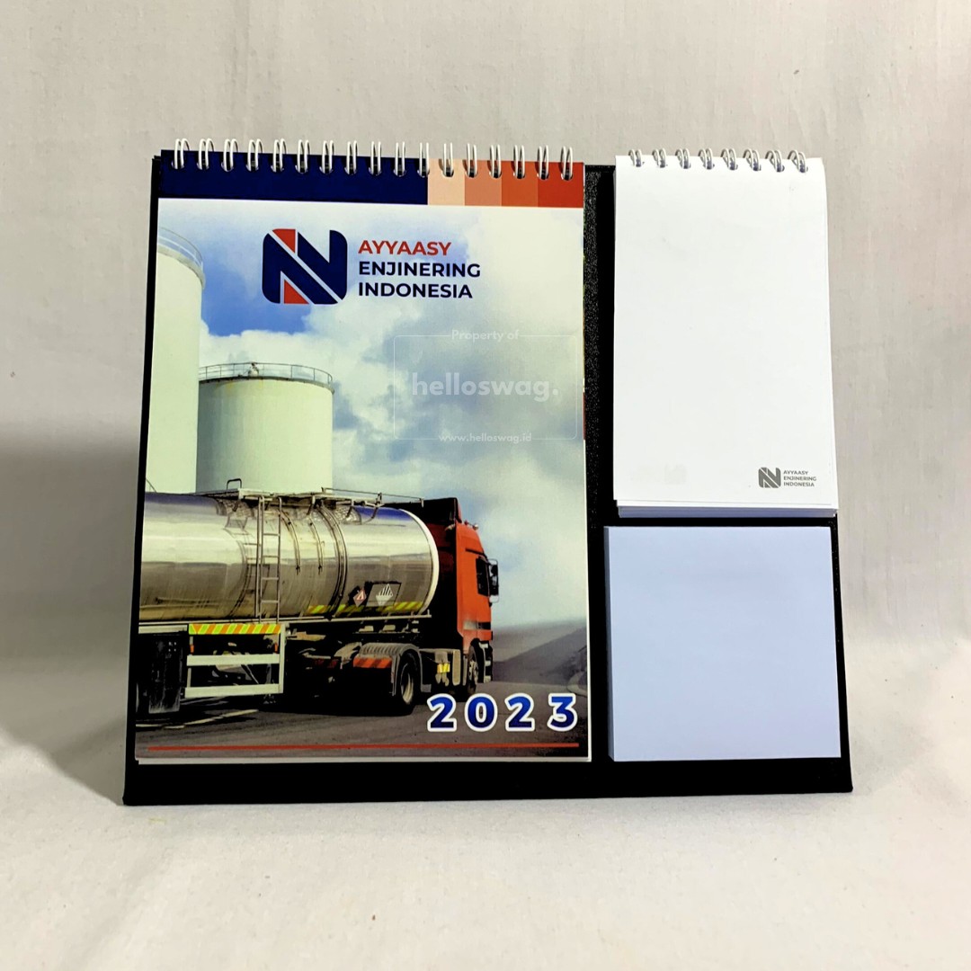 Kalender Meja Notes & Sticky - Souvenir Event Swag Specialist